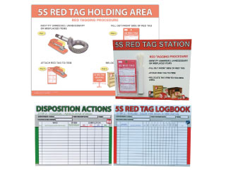 Red Tags for 5S from The 5S Superstore