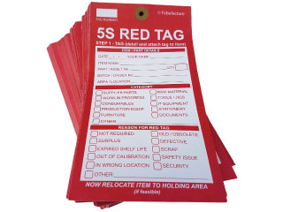 Red Tags for 5S from The 5S Superstore